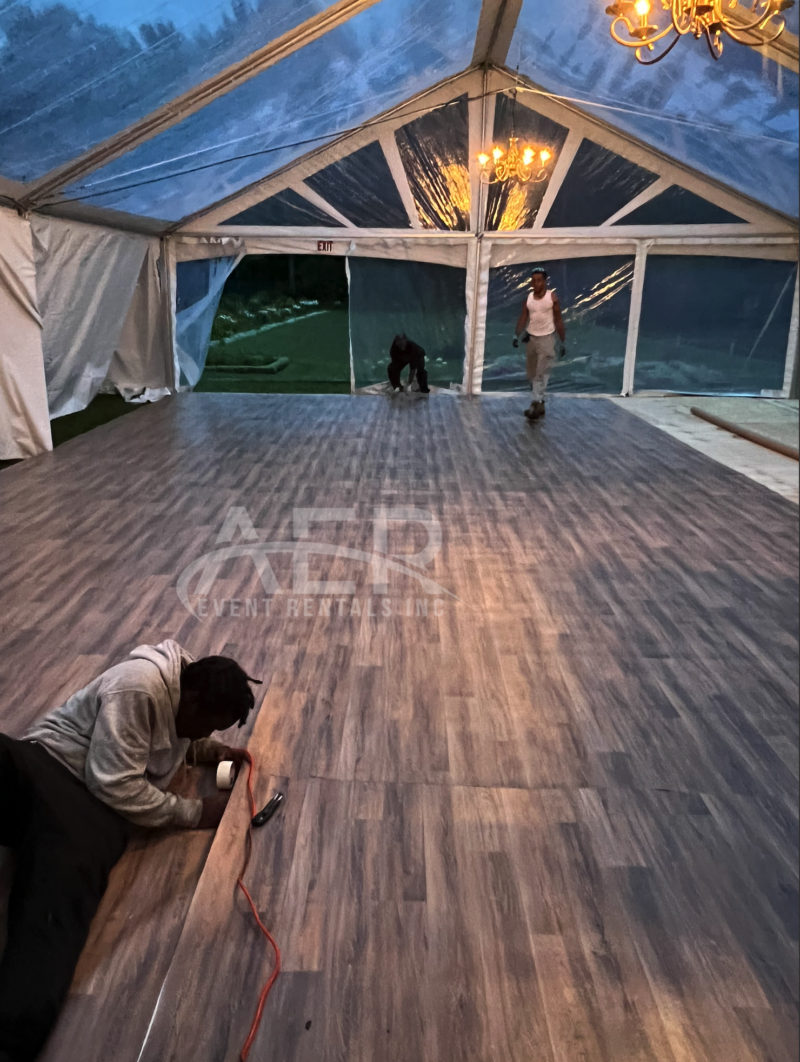 Vinyl Tent Flooring - AER Tent & Event Rentals Inc